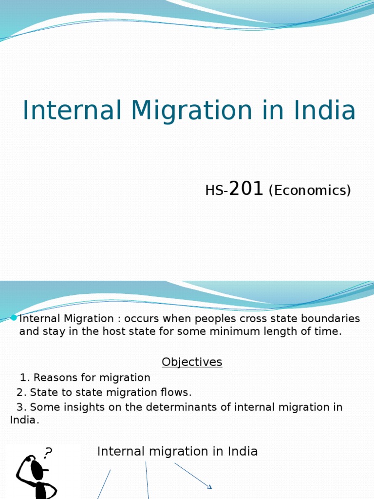 Internal Migration in India | Download Free PDF | Human Migration ...