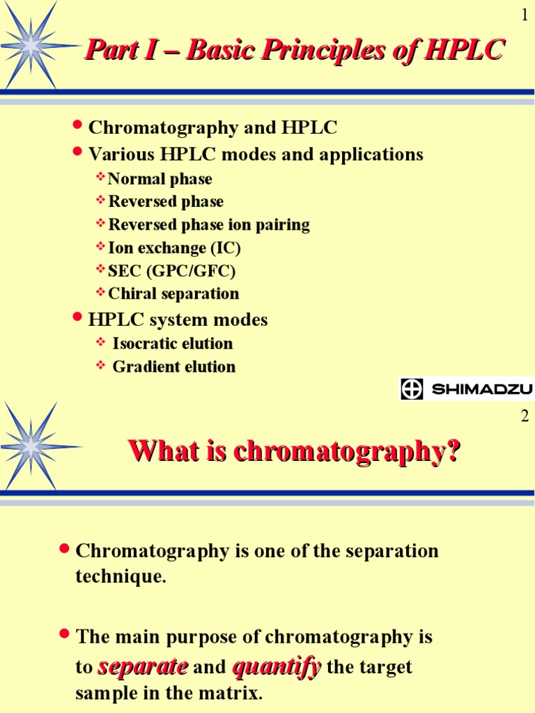 HPLC Basics and Separation Modes | PDF | High Performance Liquid ...