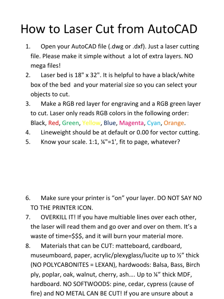 A Comprehensive Guide to Laser Cutting from AutoCAD: Properly Preparing ...