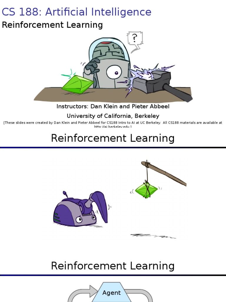 SP14 CS188 Lecture 10 - Reinforcement Learning I | PDF | Systems Science | Futurology