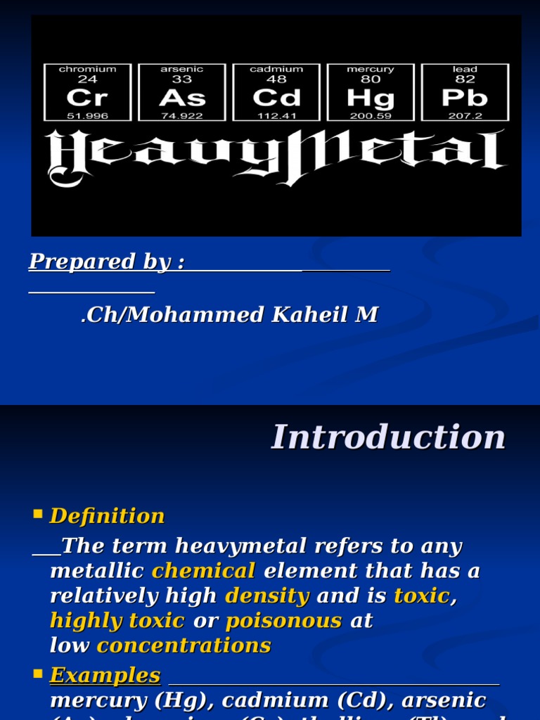 Heavy Metals | PDF | Atomic Absorption Spectroscopy ...