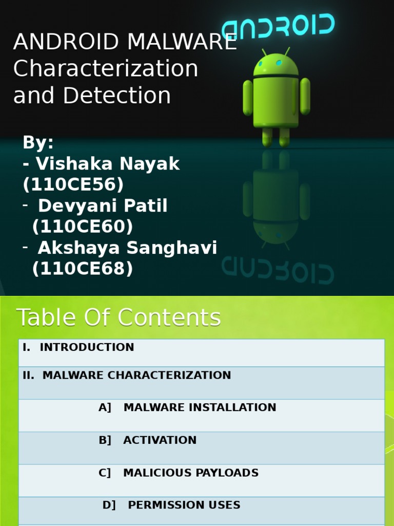 Android Malware Characterization and Detection | PDF | Malware | Android (Operating System)