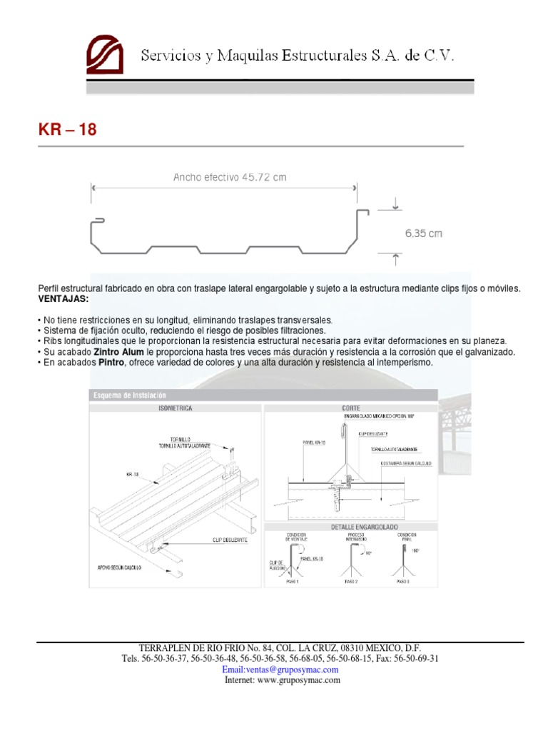 KR 18 | PDF | Materiales de construcción | Rieles