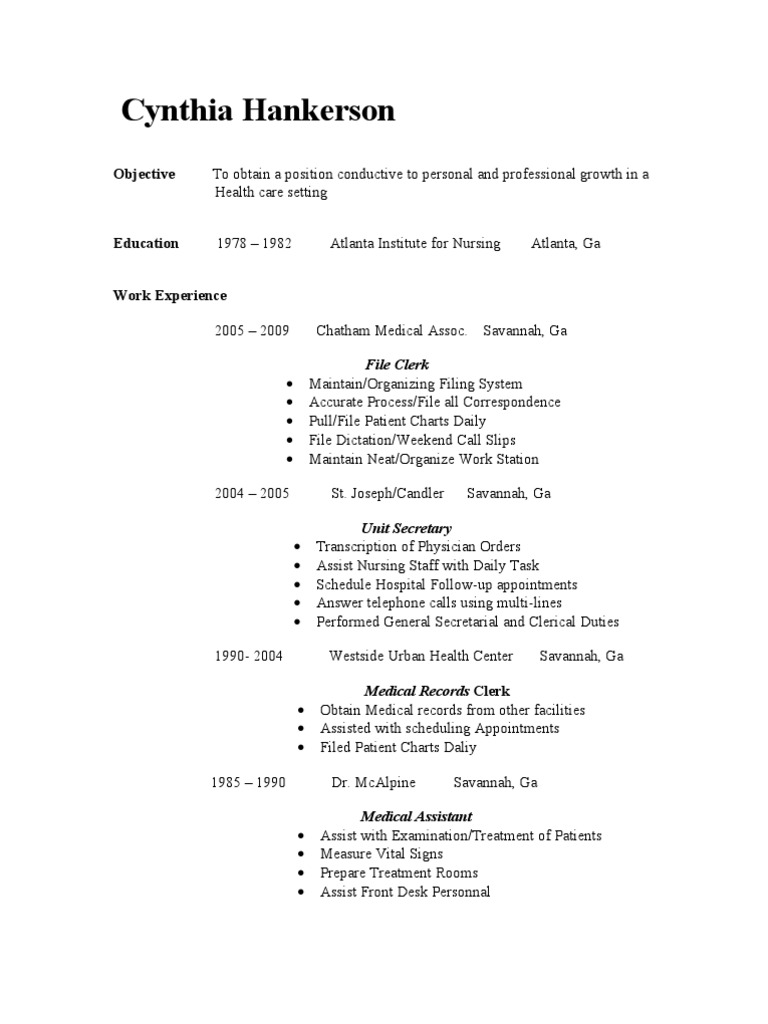 Cynthia Hankerson Resume | PDF | Self-Improvement | Science & Mathematics