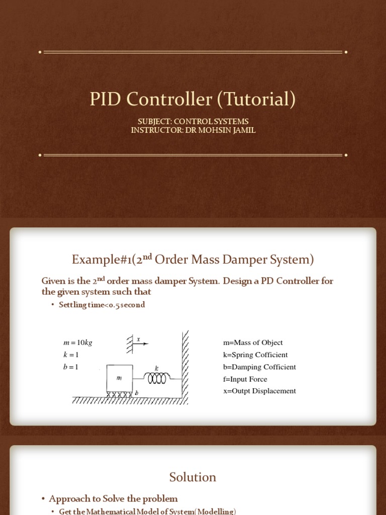 Mohsin PID Controller Tutorial | PDF | Control Theory ...