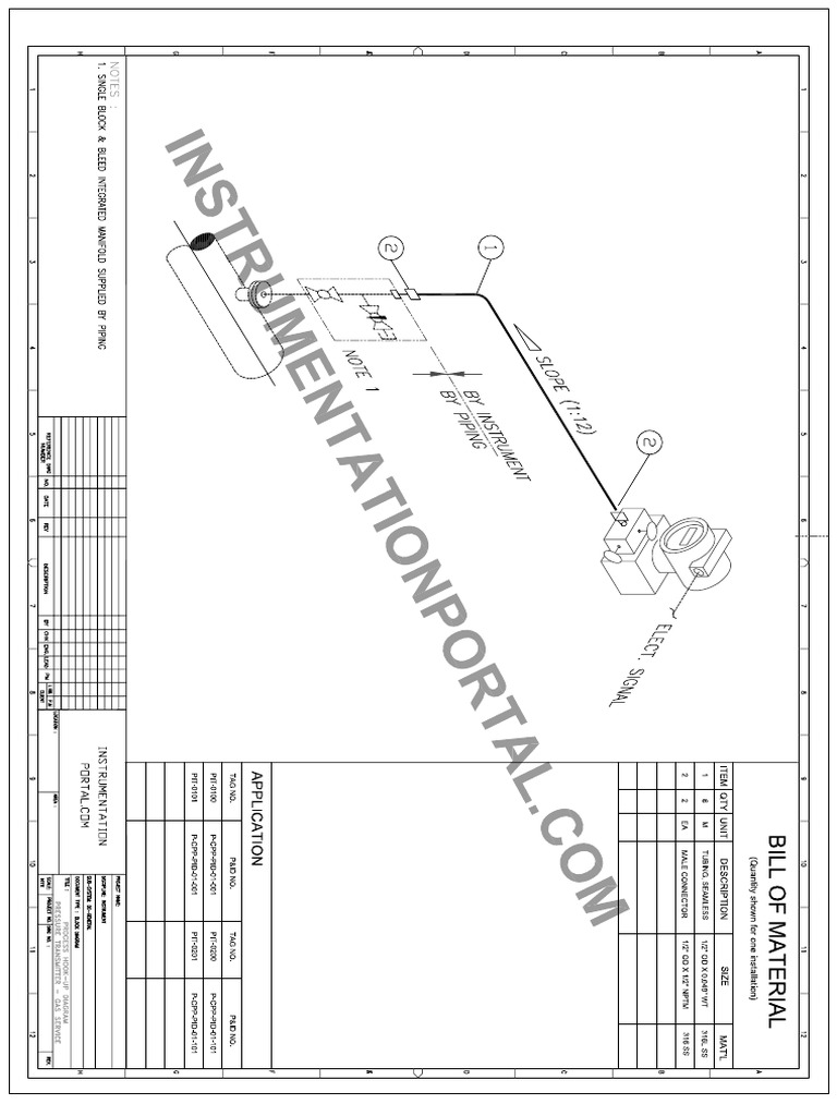 Ip Pressure Transmitter Hook Up Drawing PDF | PDF