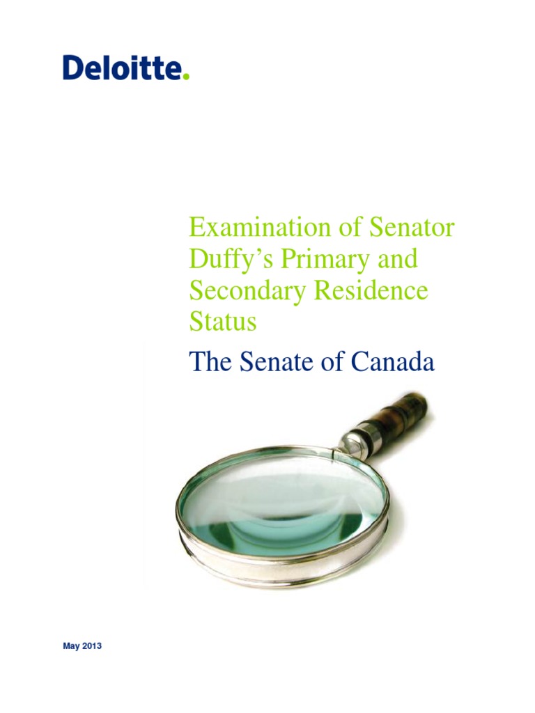Deloitte Report On Mike Duffy | PDF