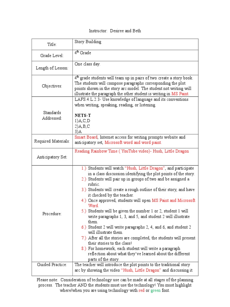 Story Building | PDF | Education Theory | Teaching