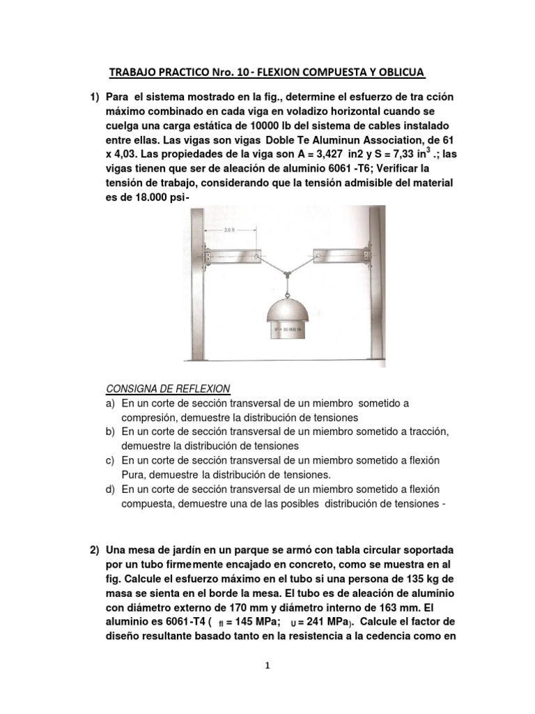 Flexion Compuesta y Oblicua | PDF | Mecánica | Ingeniería de Edificación