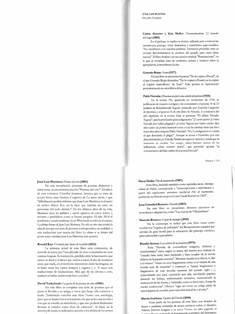 Felipe Cussen - Una Los Puntos | PDF