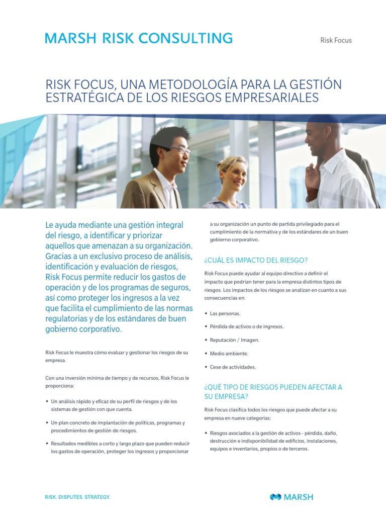 Risk Focus DeLima Marsh | PDF | Riesgo | Gestión de riesgos