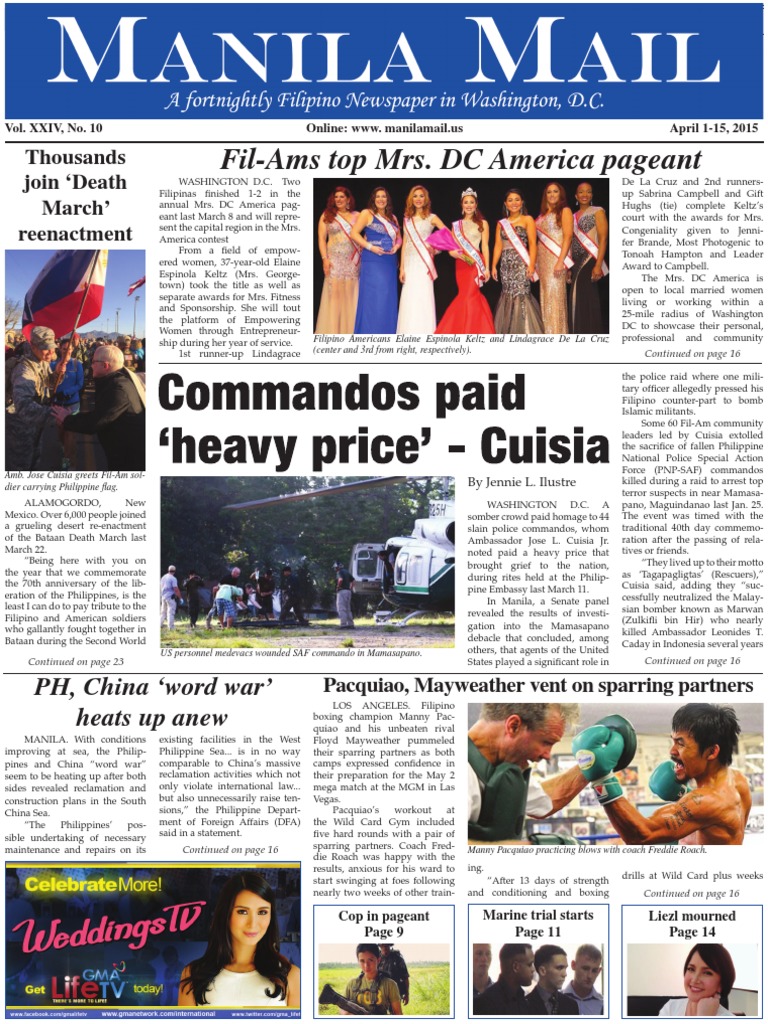 Manila Mail (April 1-15, 2015) | PDF | Philippines