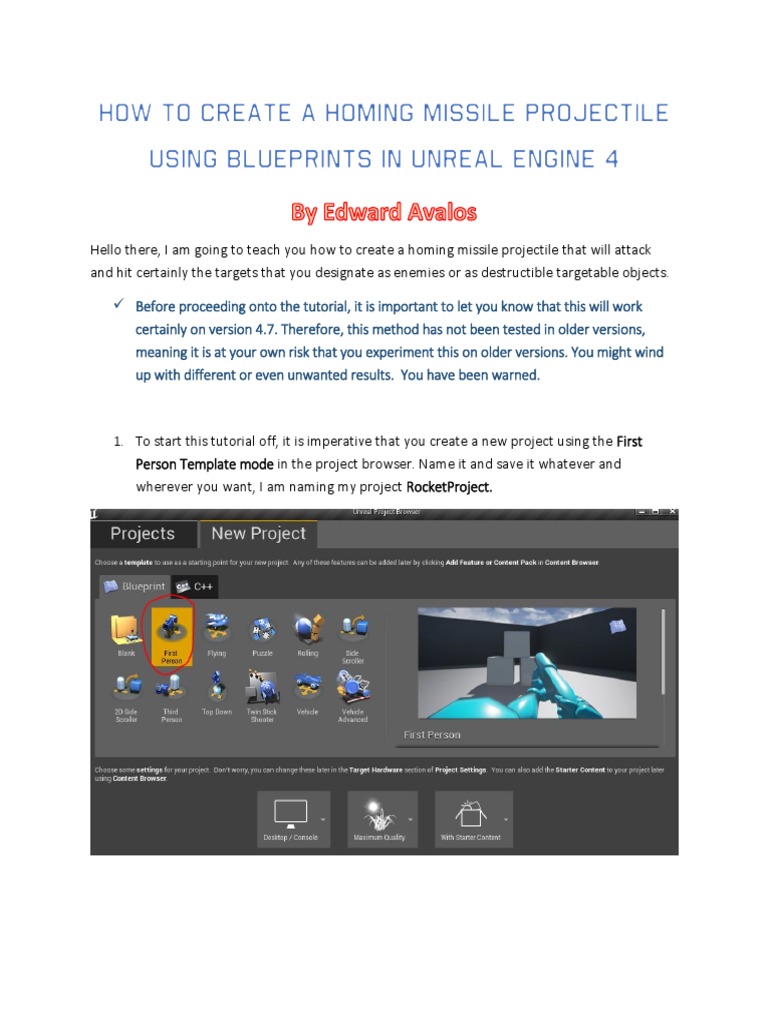 How To Create A Homing Missile Using Blueprints in Unreal Engine 4 ...