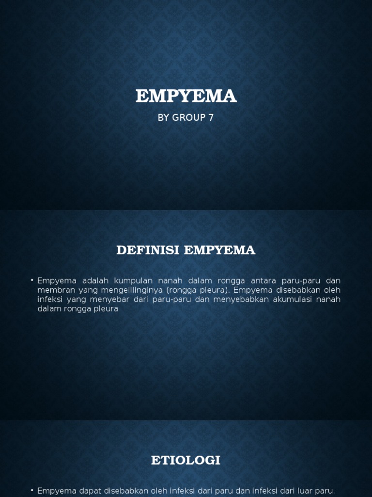 Empyema | PDF