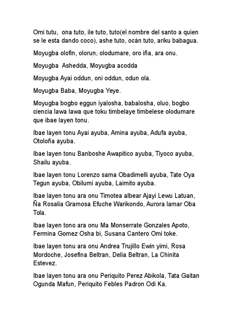 La Moyugba Como Es | PDF | Santeria | Religión étnica