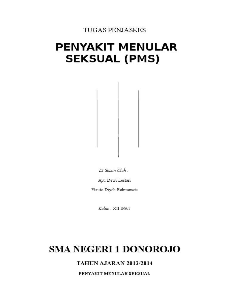 Tugas Penjaskes Makalah Penyakit Menular PMS | PDF