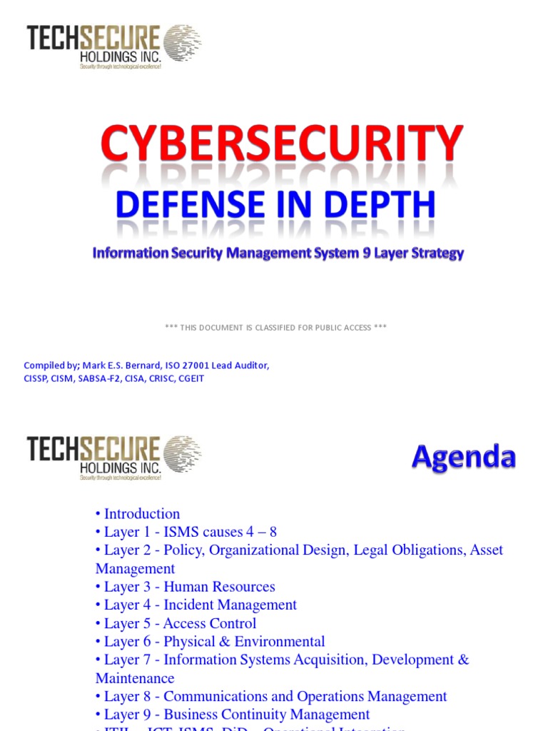 Cyber security - Defense in depth | Information Security | Threat ...