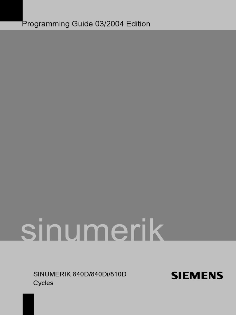 Programming of Simens | PDF | Parameter (Computer Programming) | Subroutine