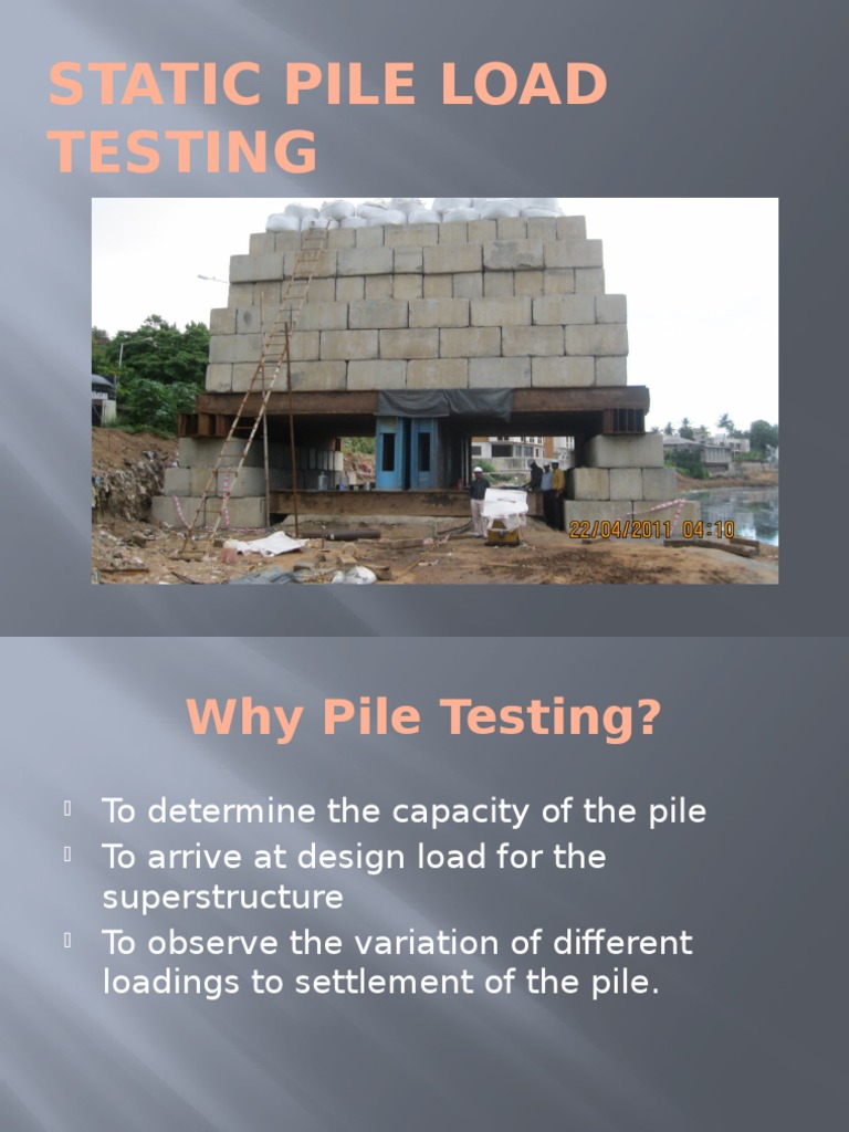 Static Pile Load Testing Guide | PDF | Deep Foundation | Structural Load