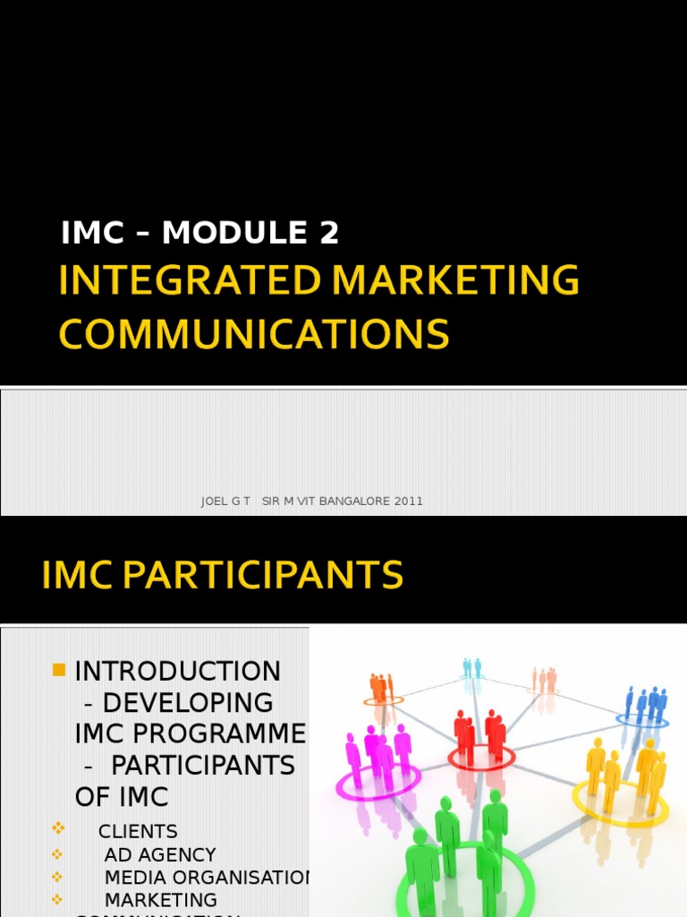 Imc - Module 2: Joel G T Sir M Vit Bangalore 2011 | PDF | Public ...