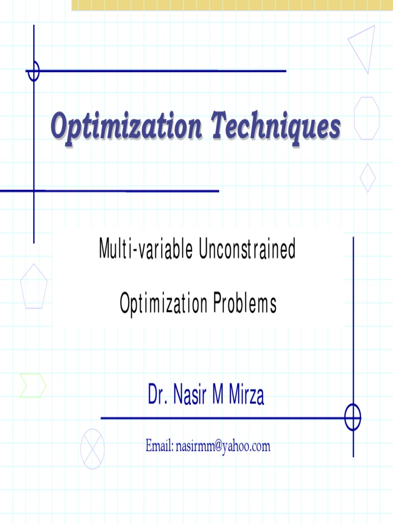 Lec 17 Multivariable OT | PDF | Mathematical Optimization | Maxima And ...