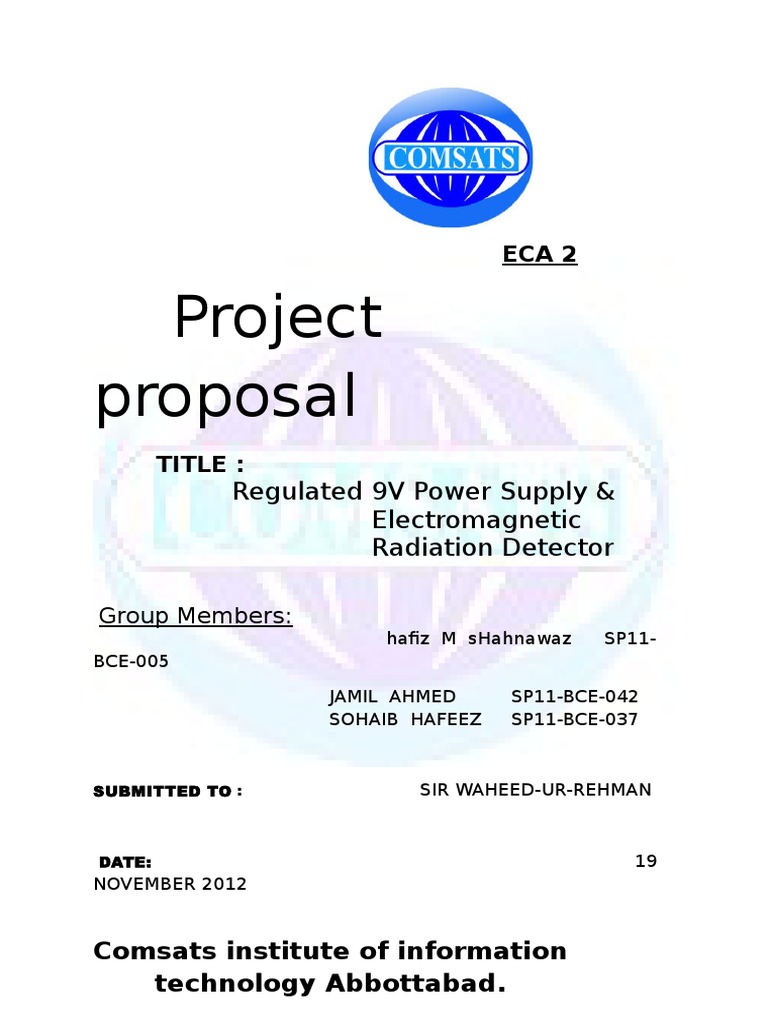 Eca 2 Project Proposal | PDF | Amplifier | Operational Amplifier