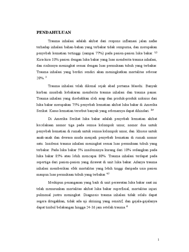 Trauma Inhalasi | PDF