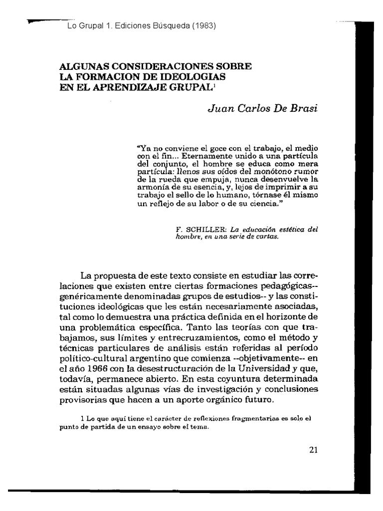 Compilado de Brassi | PDF | Ideologías | Aprendizaje
