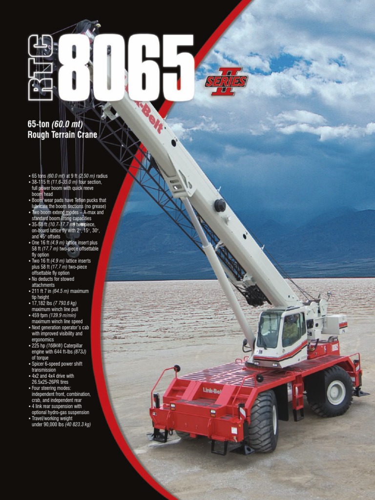 Link Belt Rtc-8065 Series Ii_65t | Crane (Machine) | Transmission ...