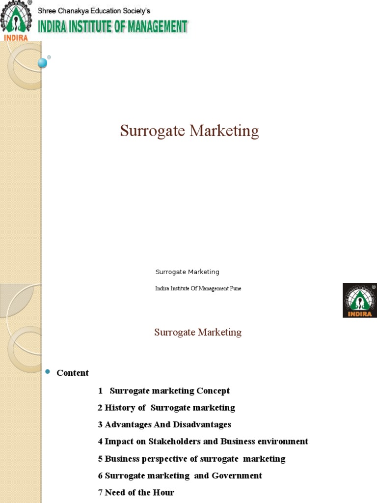 Surrogate Marketing | PDF | Advertising | Brand