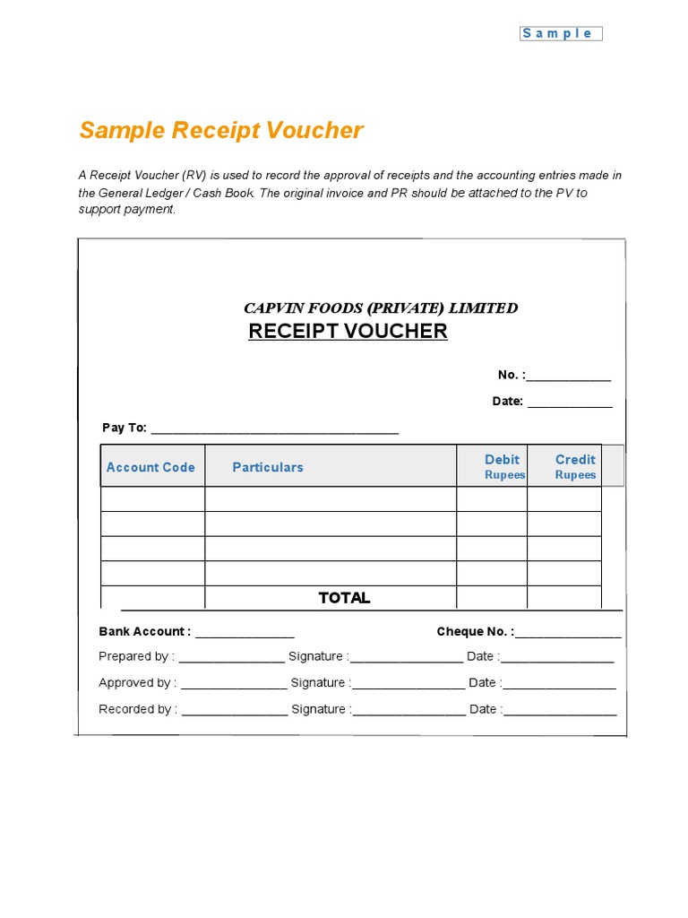 Receipt Voucher | PDF