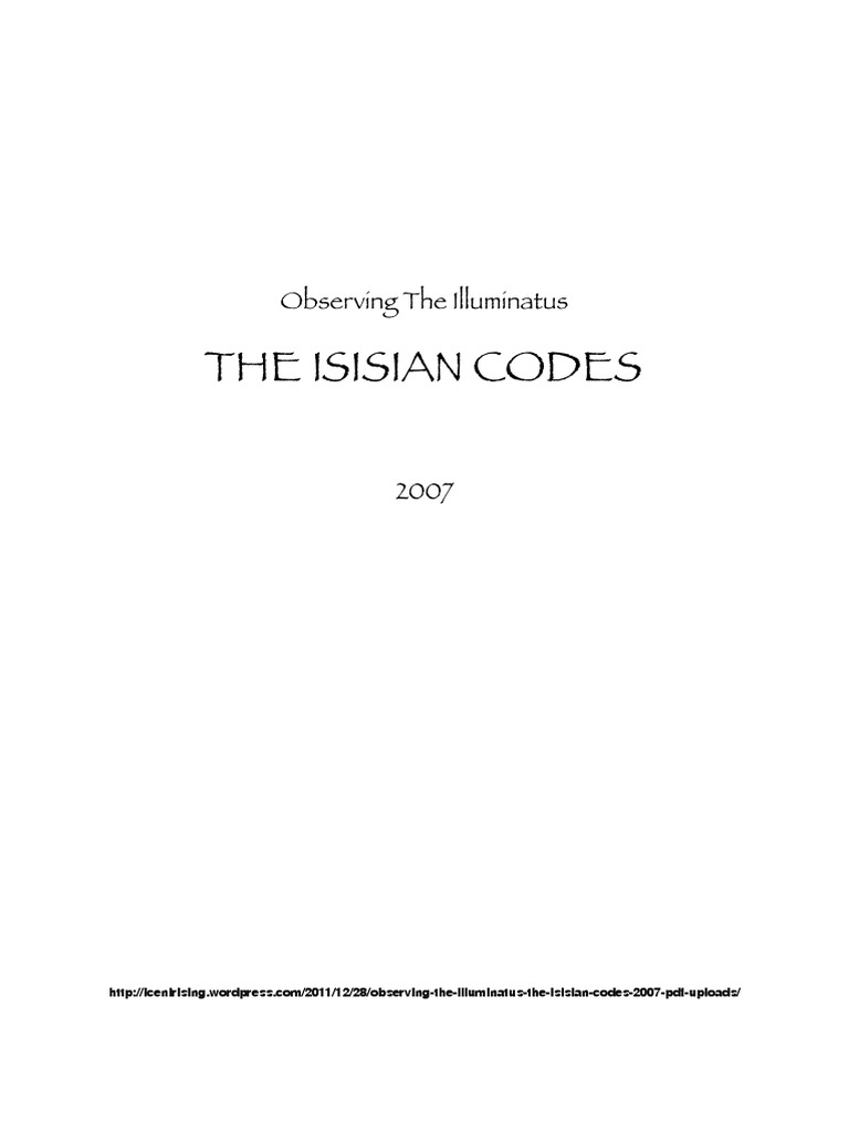 Isisian Codes 2007 | PDF | Wheel Of The Year
