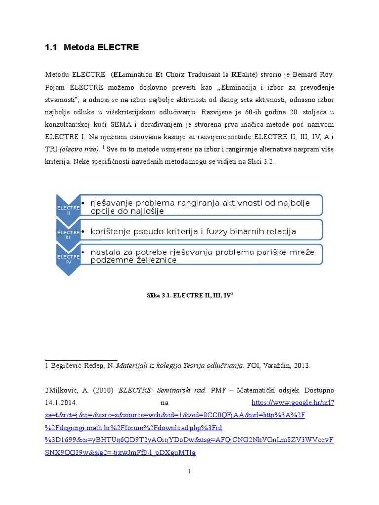 Metoda Electre | PDF