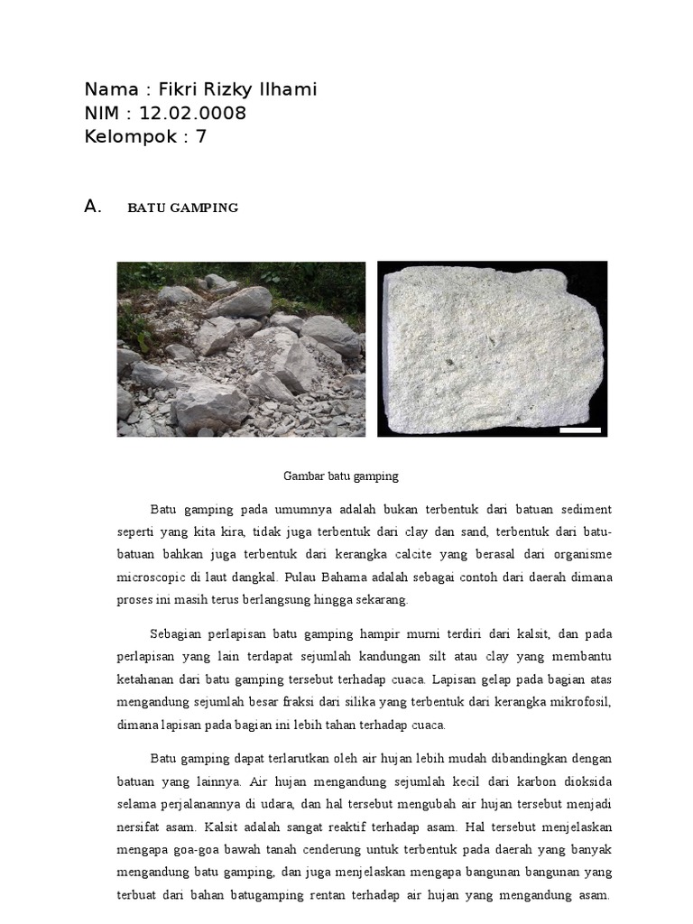 Batu Gamping | PDF
