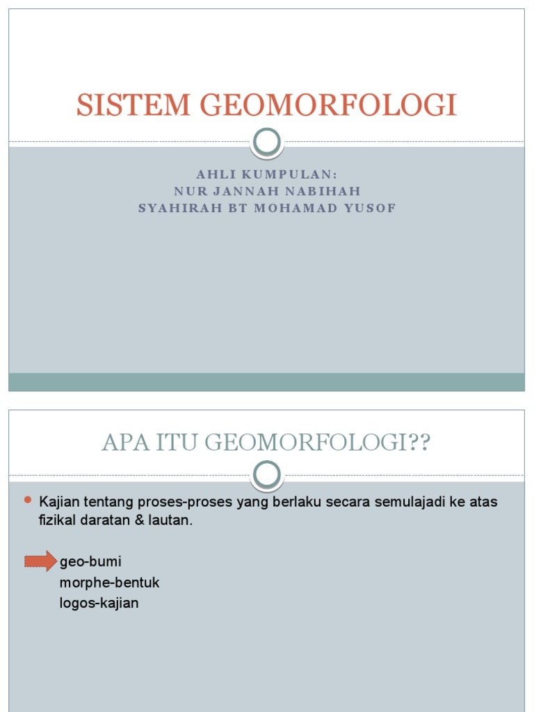 Geografi (Morfologi) | PDF