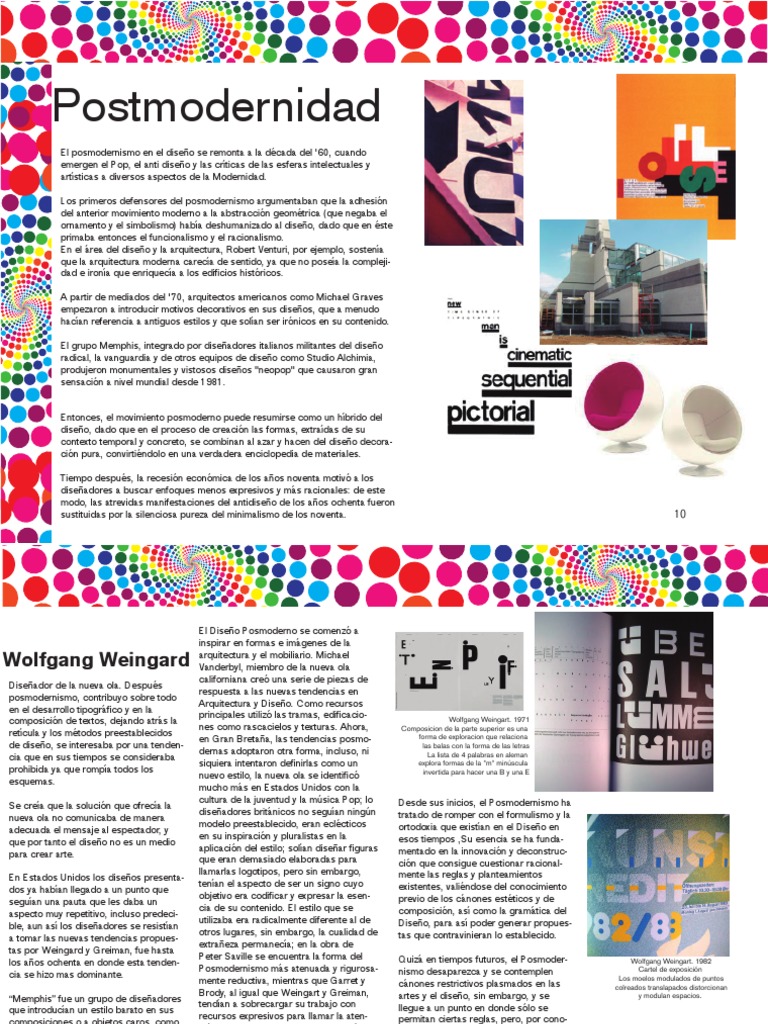 Postmoderno | PDF | Diseño | Artes (general)
