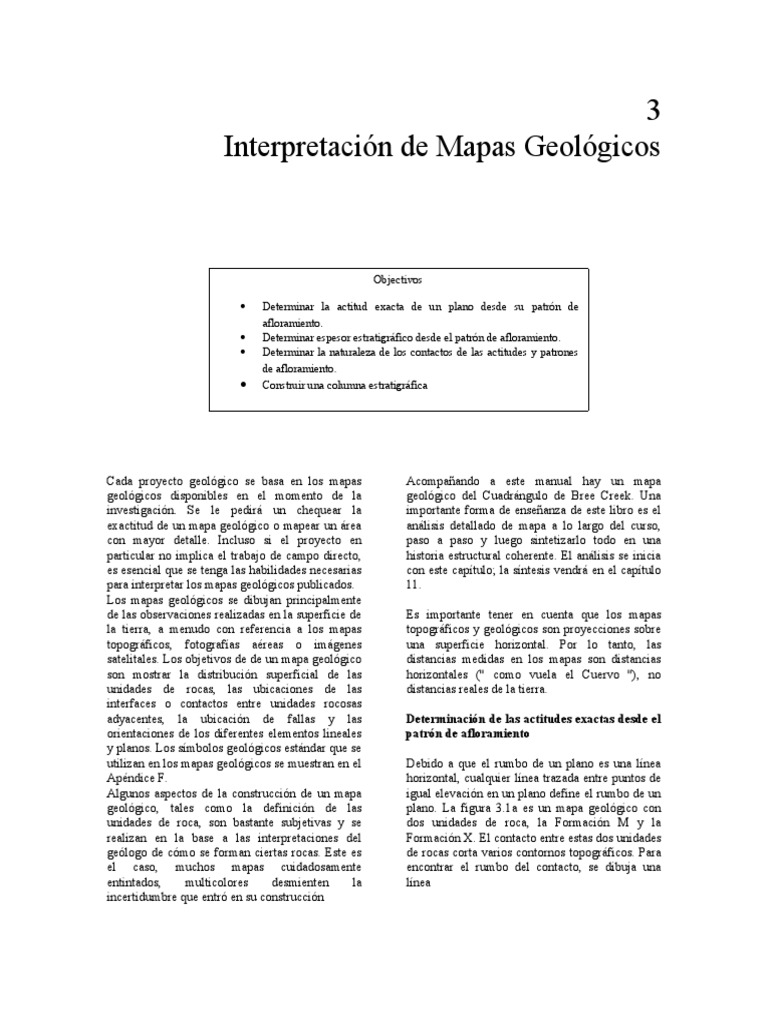 Interpretacion de Mapas Geolgicos | PDF | Geología | Mapa