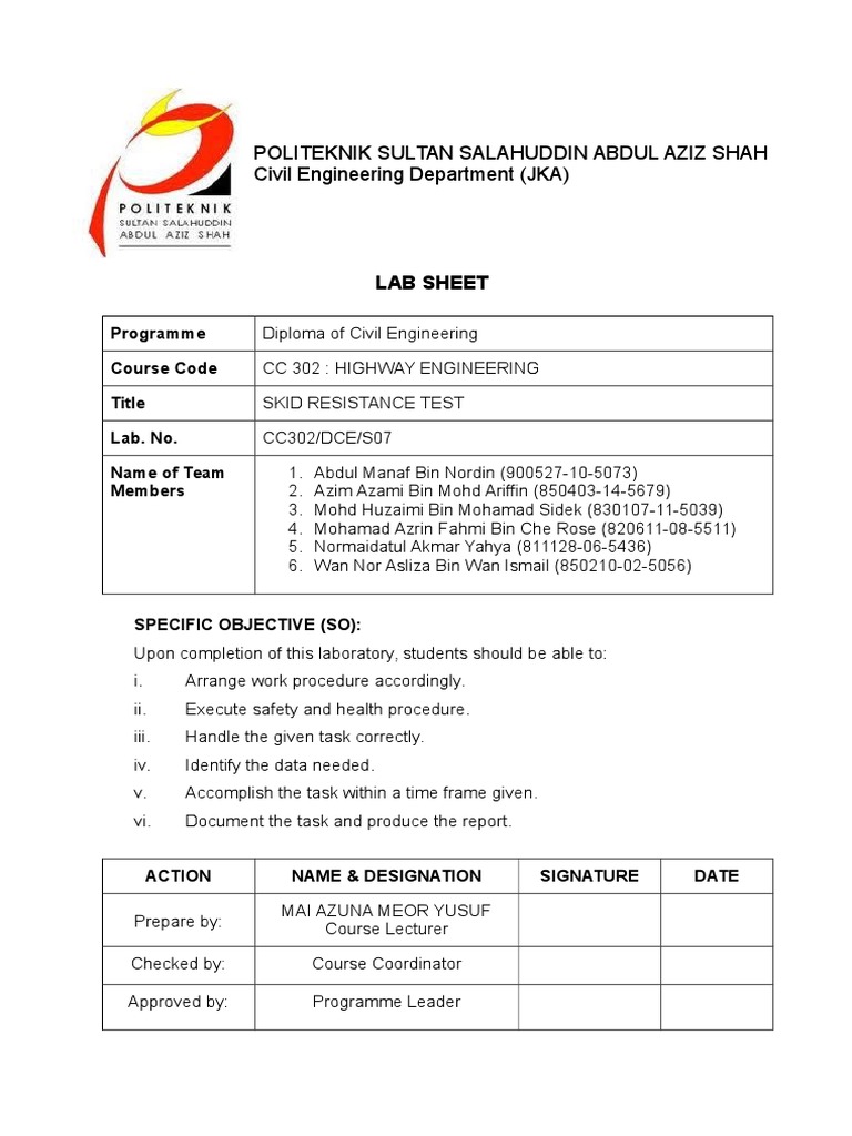Highway - Lab Sheet (Aggregate Impact Value - Bs 812 Part III) (22.12. ...