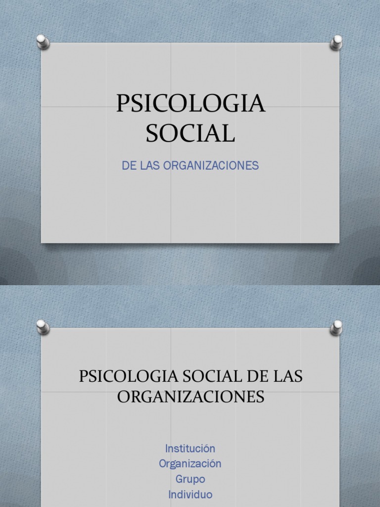 PSICOLOGIA SOCIAL DE LAS ORGANIZACIONES.pdf | Psicología Social | Psicología