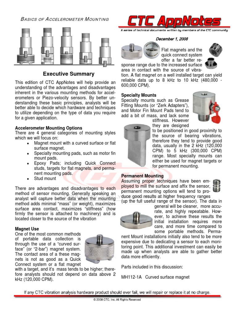 33-Accelerometer Mounting Basics 12-1-08 | PDF | Accelerometer ...
