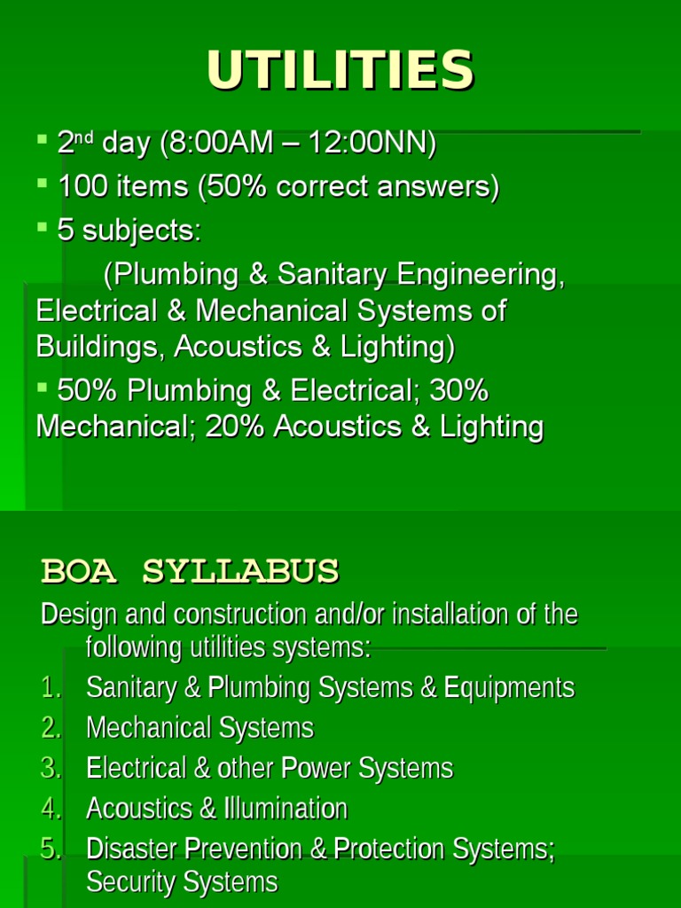 Building Utilities | PDF | Plumbing | Sanitary Sewer