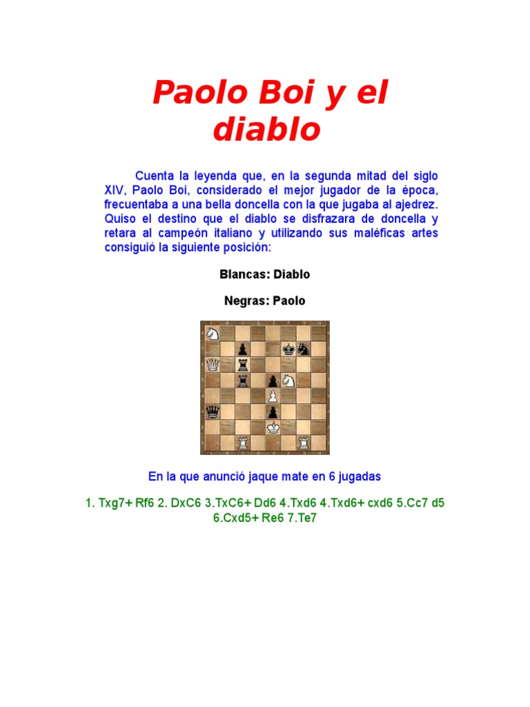 Paolo Boi y El Diablo | PDF