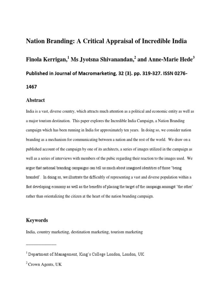 Representing a Nation: An Analysis of Imagery and Perceptions in India ...