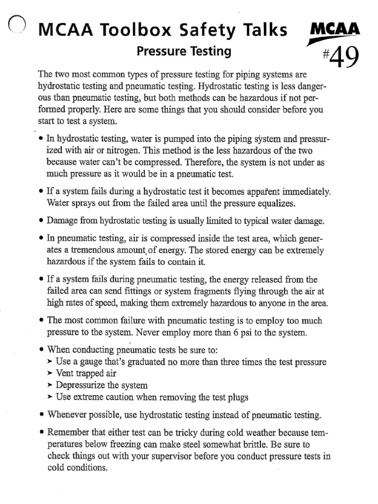 TBT - Pressure Testing | PDF