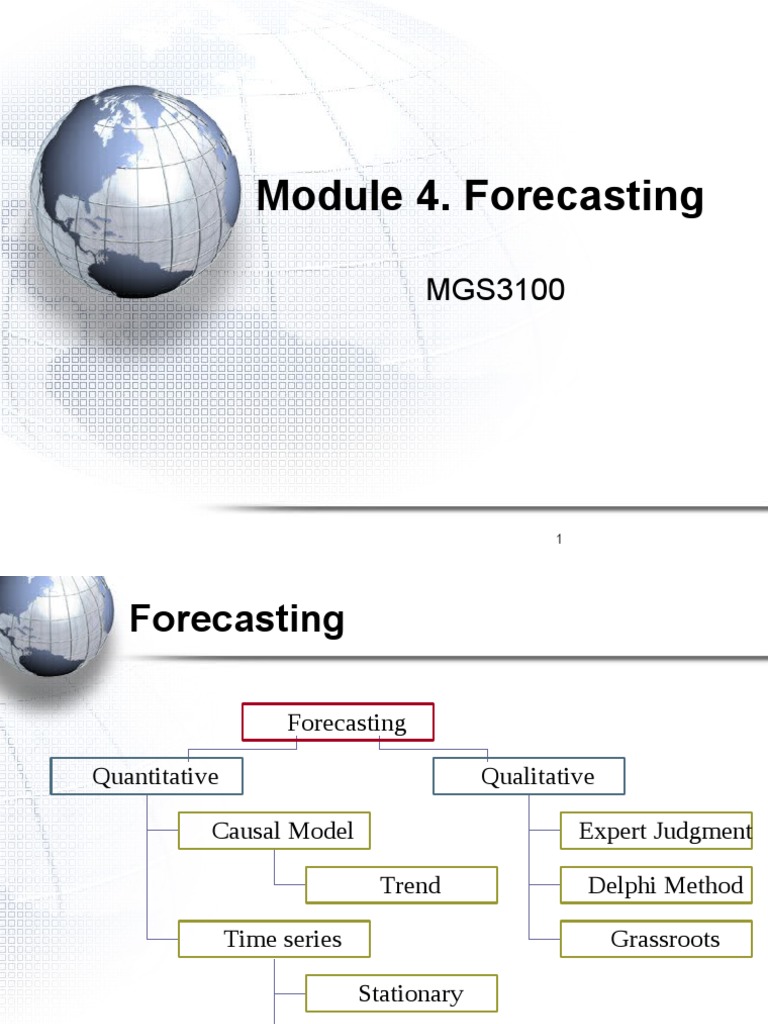 Methods of Forecasting in A Manufacturing Company | Download Free PDF | Forecasting | Regression ...