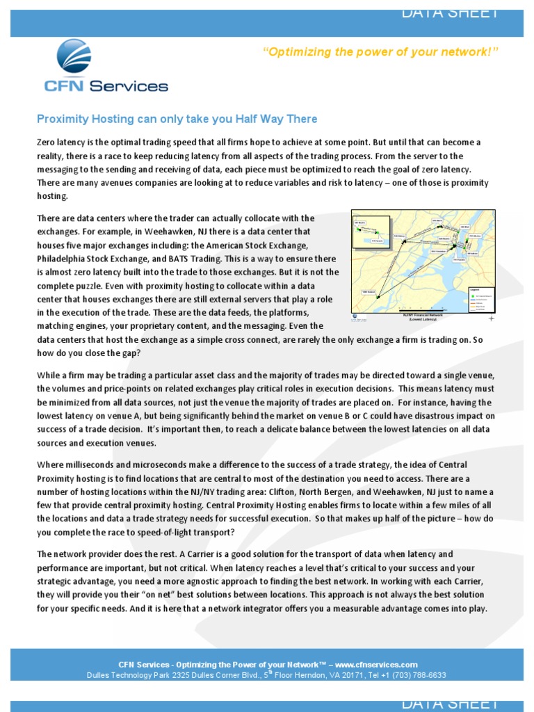 Proximity Central Hosting | PDF | Latency (Engineering) | Computing