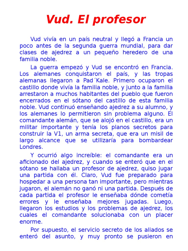 Vud Profesor | PDF