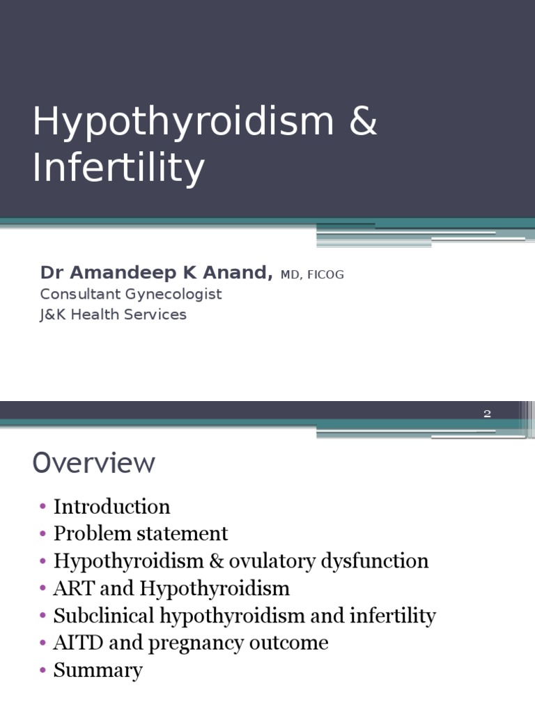 Hypothyroidism's Impact on Fertility | PDF | Hypothyroidism | Infertility