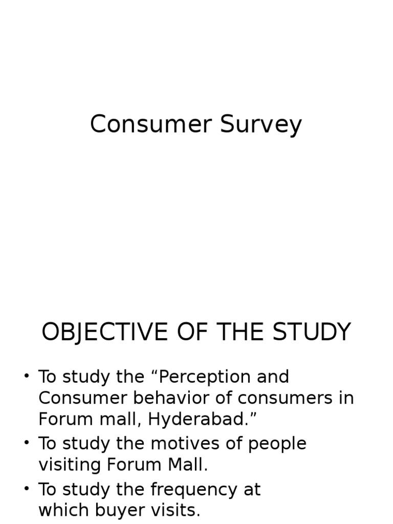 Consumer Behaviour Questionnaire | PDF
