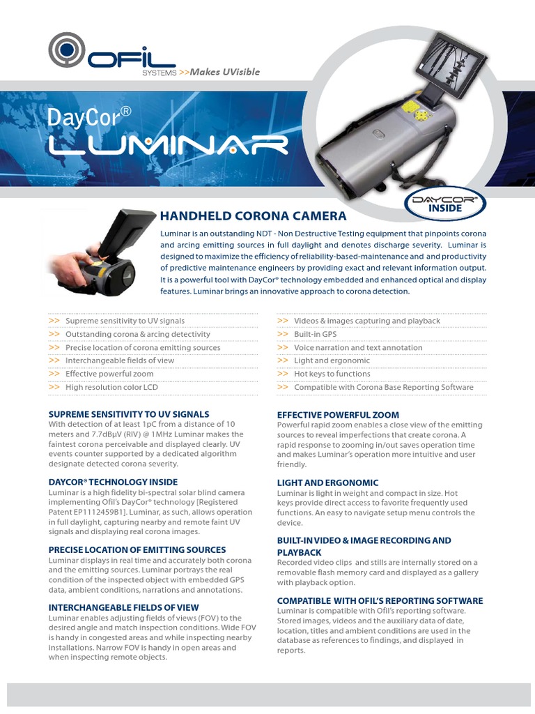 Ofil Systems - DayCor Luminar Leaflet | PDF | Field Of View | Video